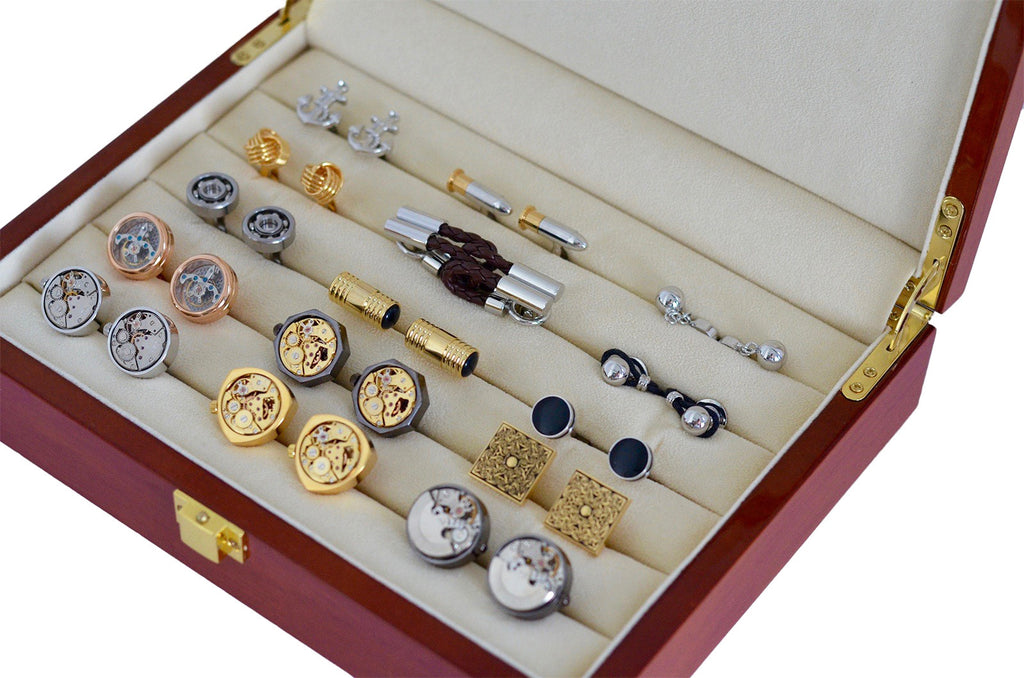 Wooden Cufflinks Display Box